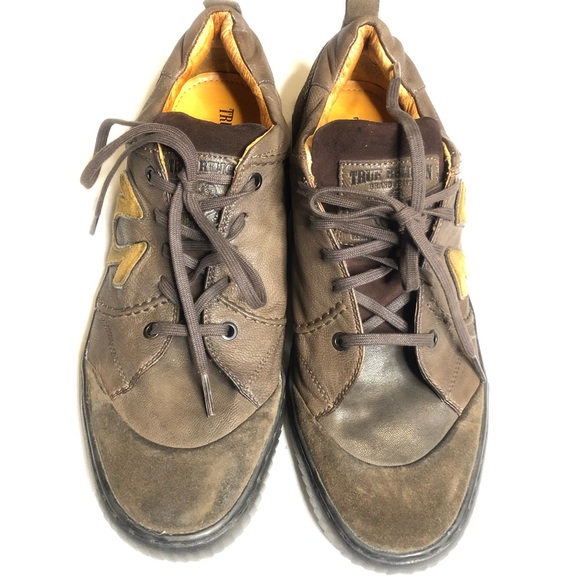 True Religion | Shoes | True Religion Leather And Suede Brown Casual ...